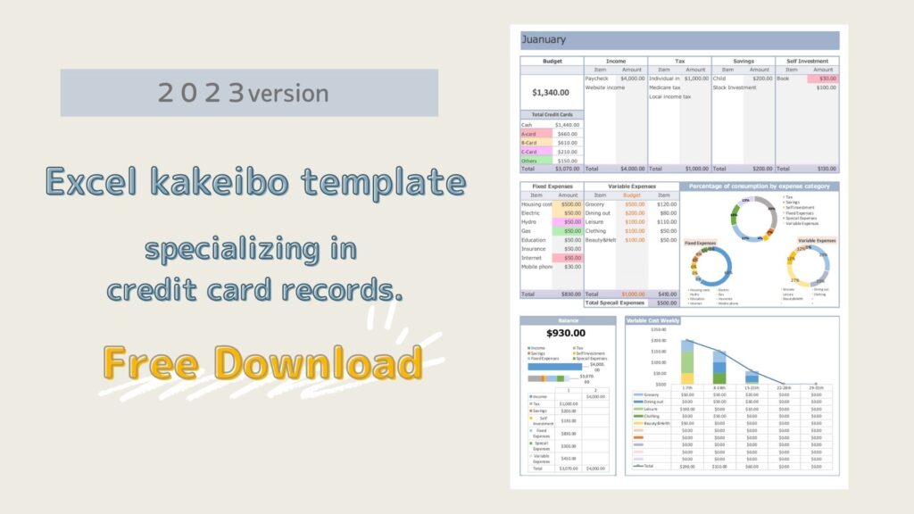 Excel kakeibo - Kakeibo Life