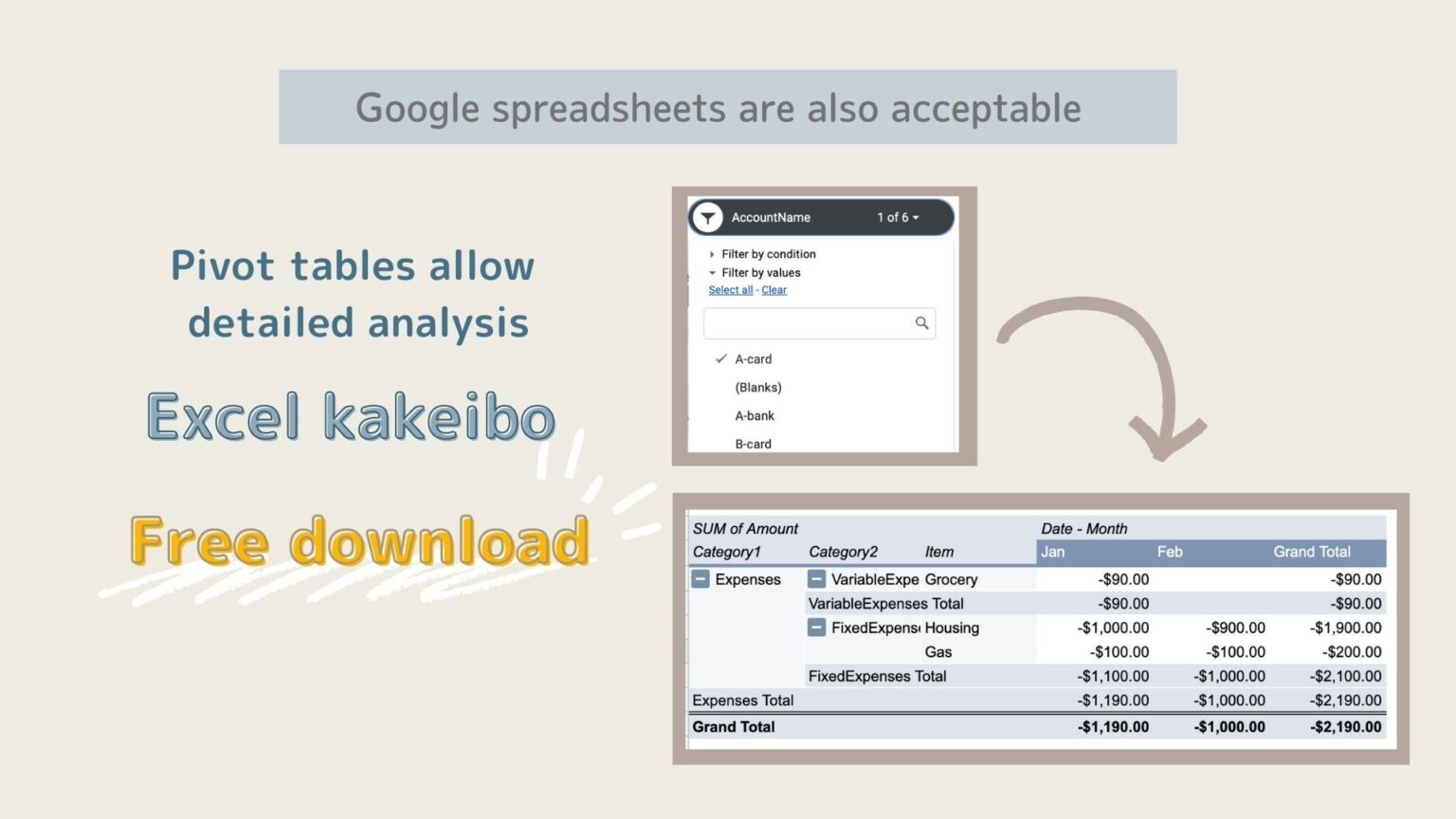 Excel kakeibo - Kakeibo Life