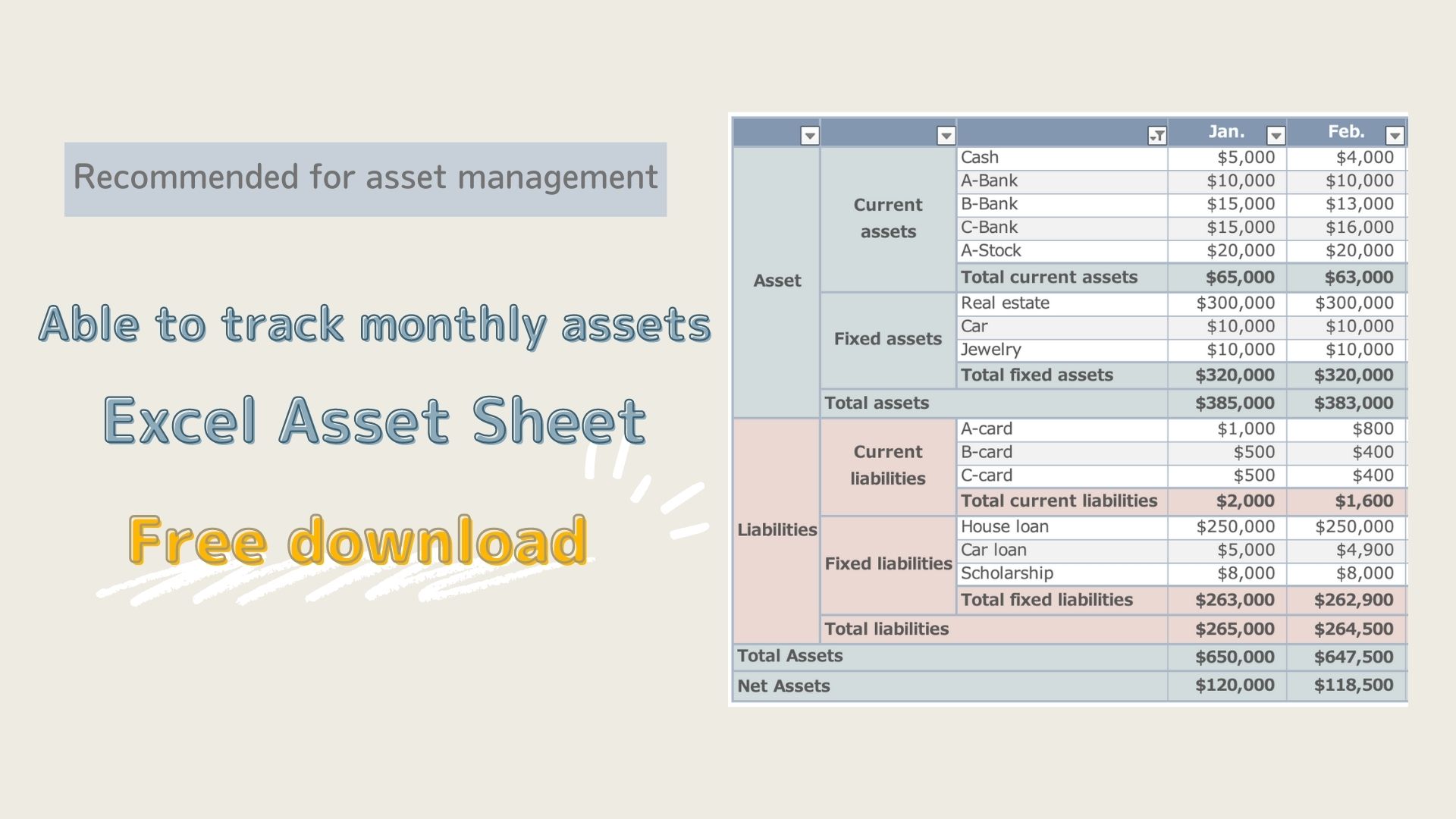 Recommended for asset management! Excel template (free download) to ...