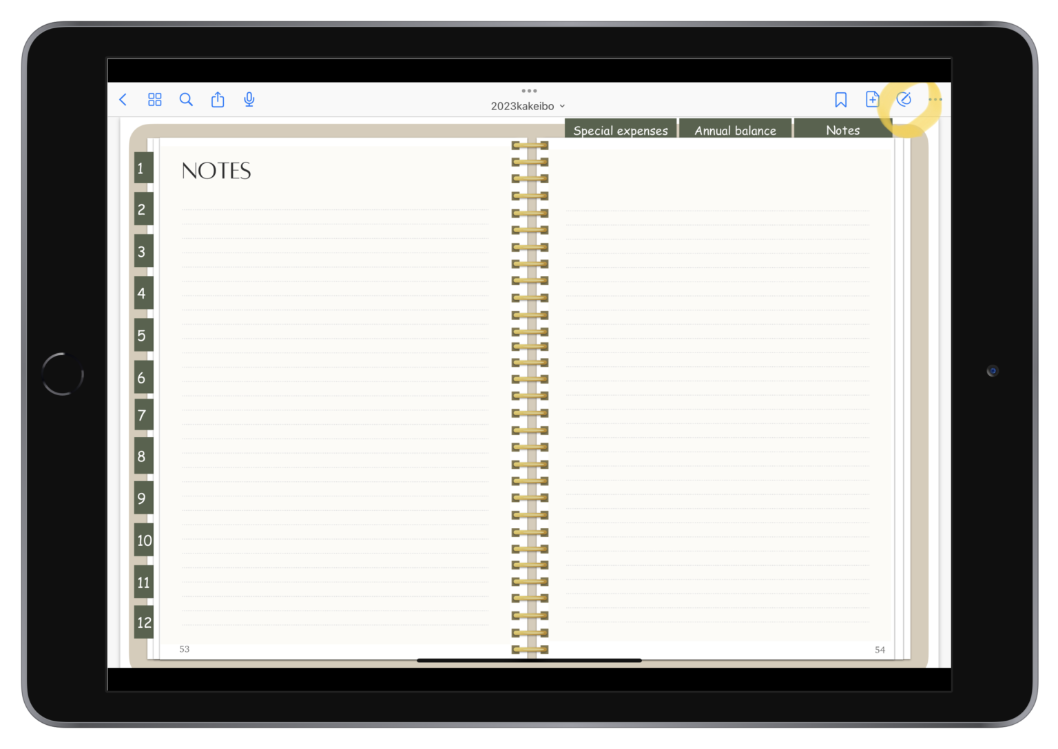 Free digital kakeibo template. - Kakeibo Life