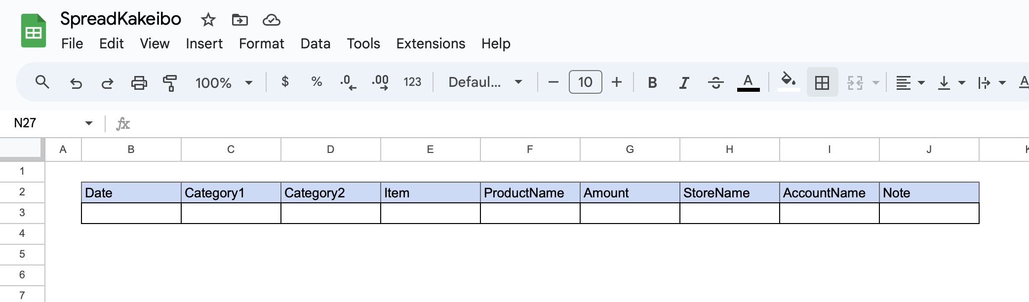 How to create a kakeibo in a spreadsheet - Kakeibo Life